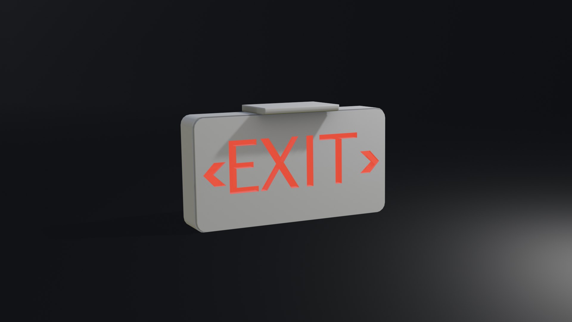 Exit Sign Board 3D Model - TurboSquid 2222470