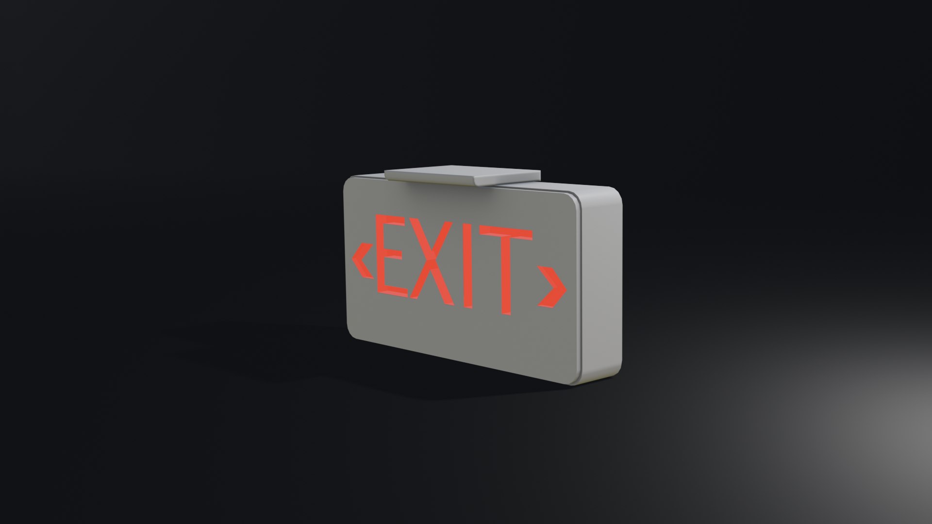Exit Sign Board 3D Model - TurboSquid 2222470