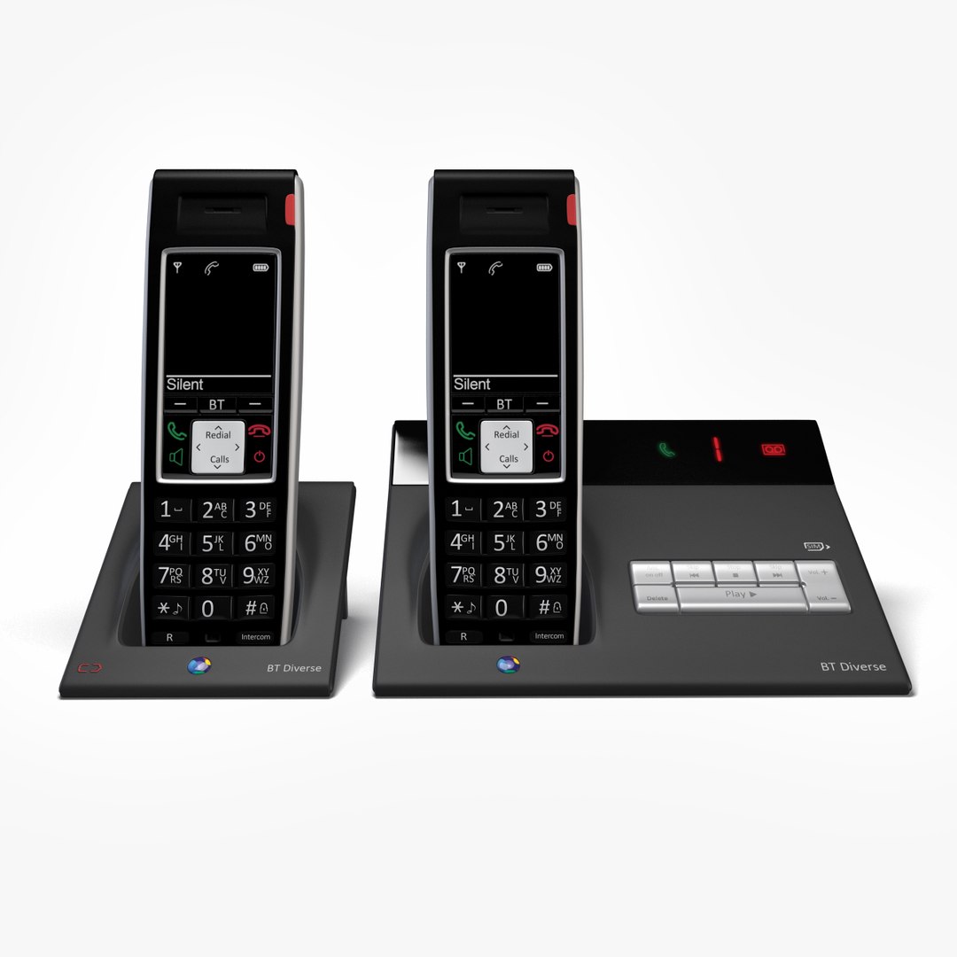 3d Bt Cordless Phone Model
