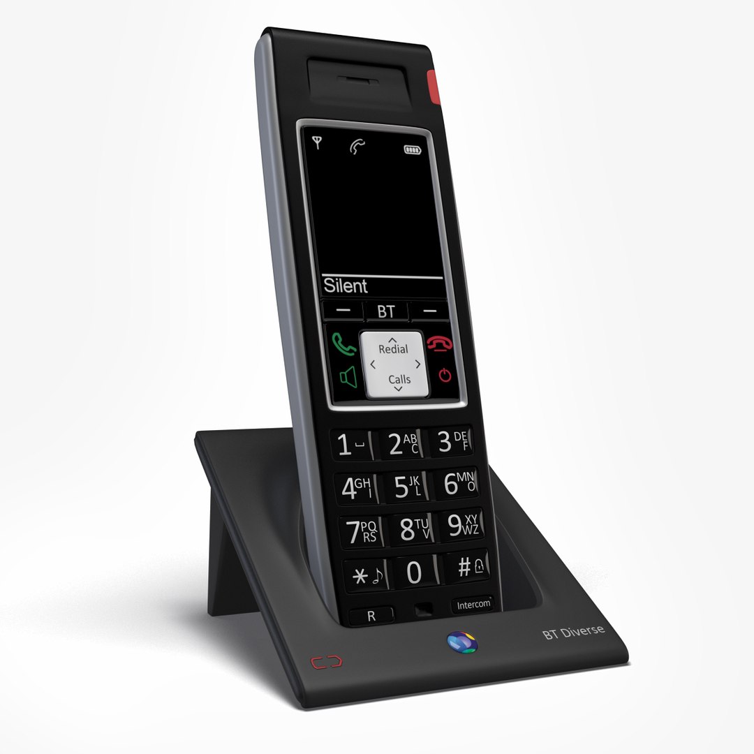 3d Bt Cordless Phone Model