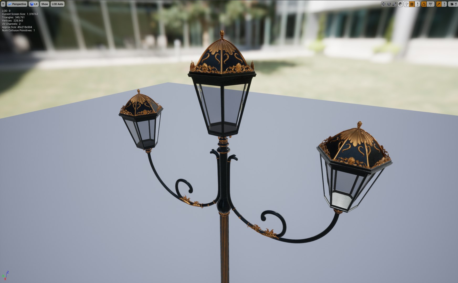 Historical Street Lamp 2Arm 3D model - TurboSquid 2002327