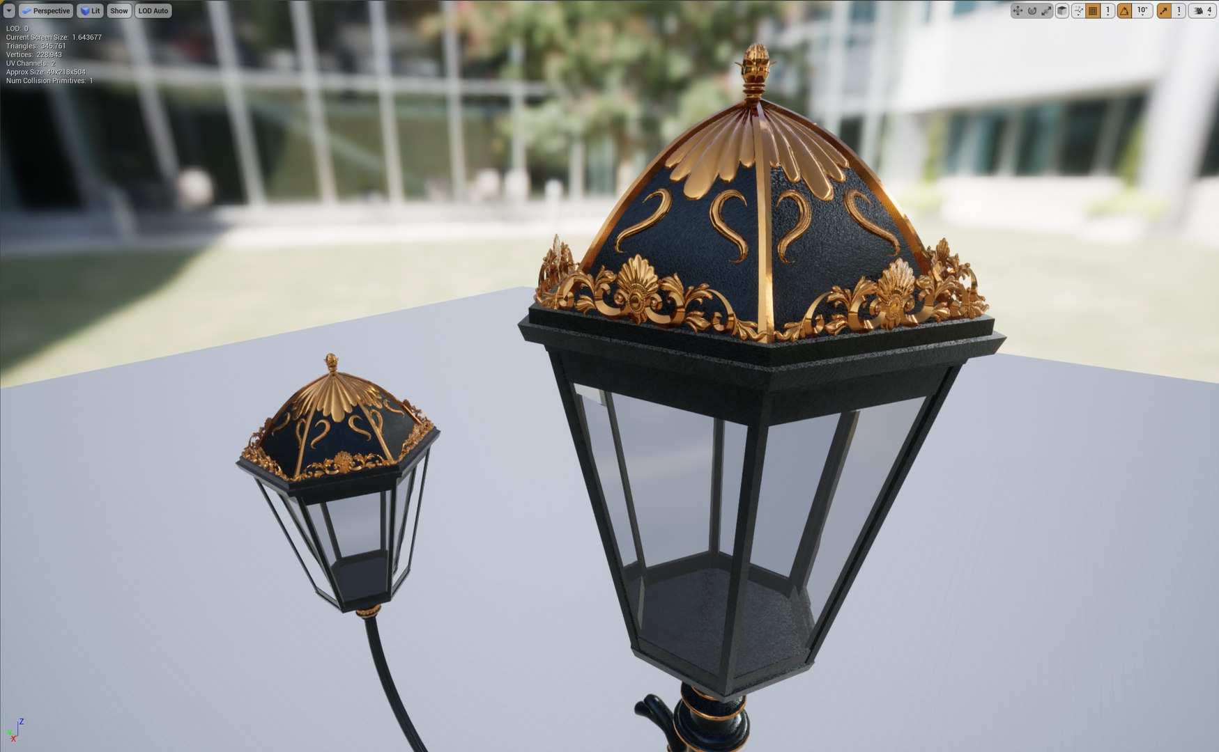 Historical Street Lamp 2Arm 3D model - TurboSquid 2002327