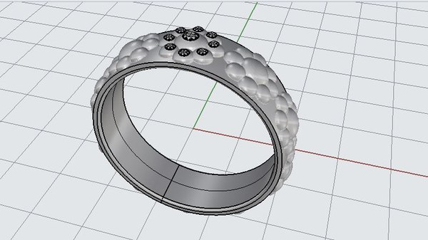 3d model ring wedding diamond