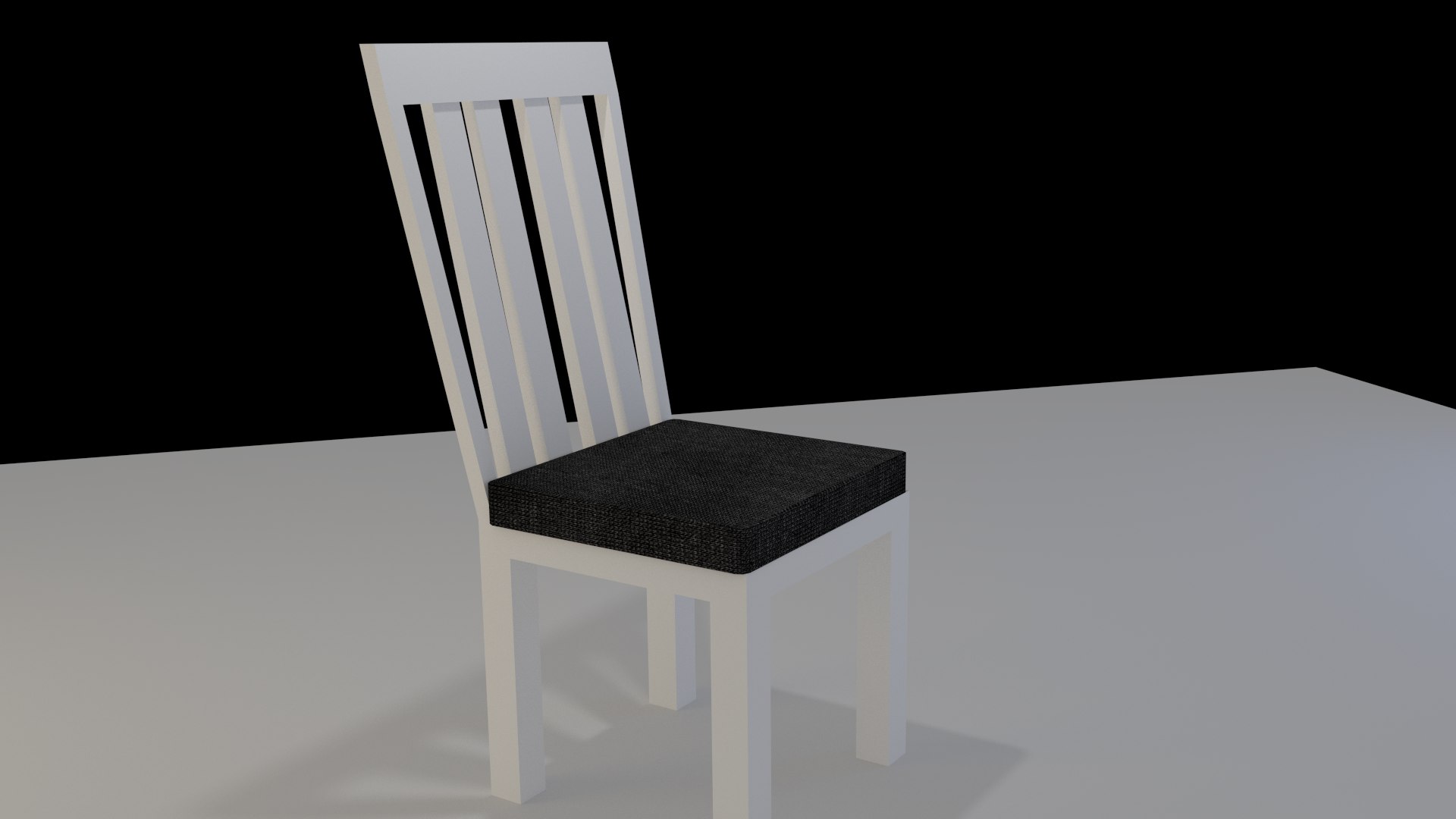 3d model white chair