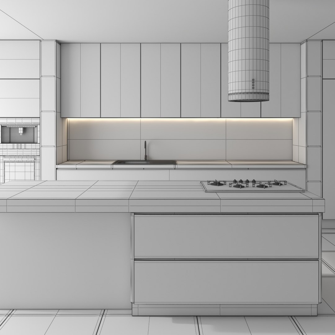 3D Kitchen Set 33 Model - TurboSquid 2167139