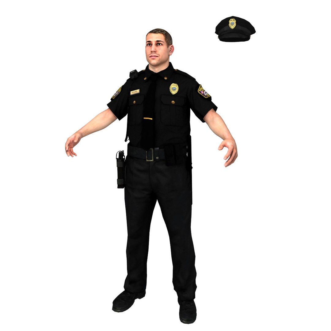 3d Max Police Officer