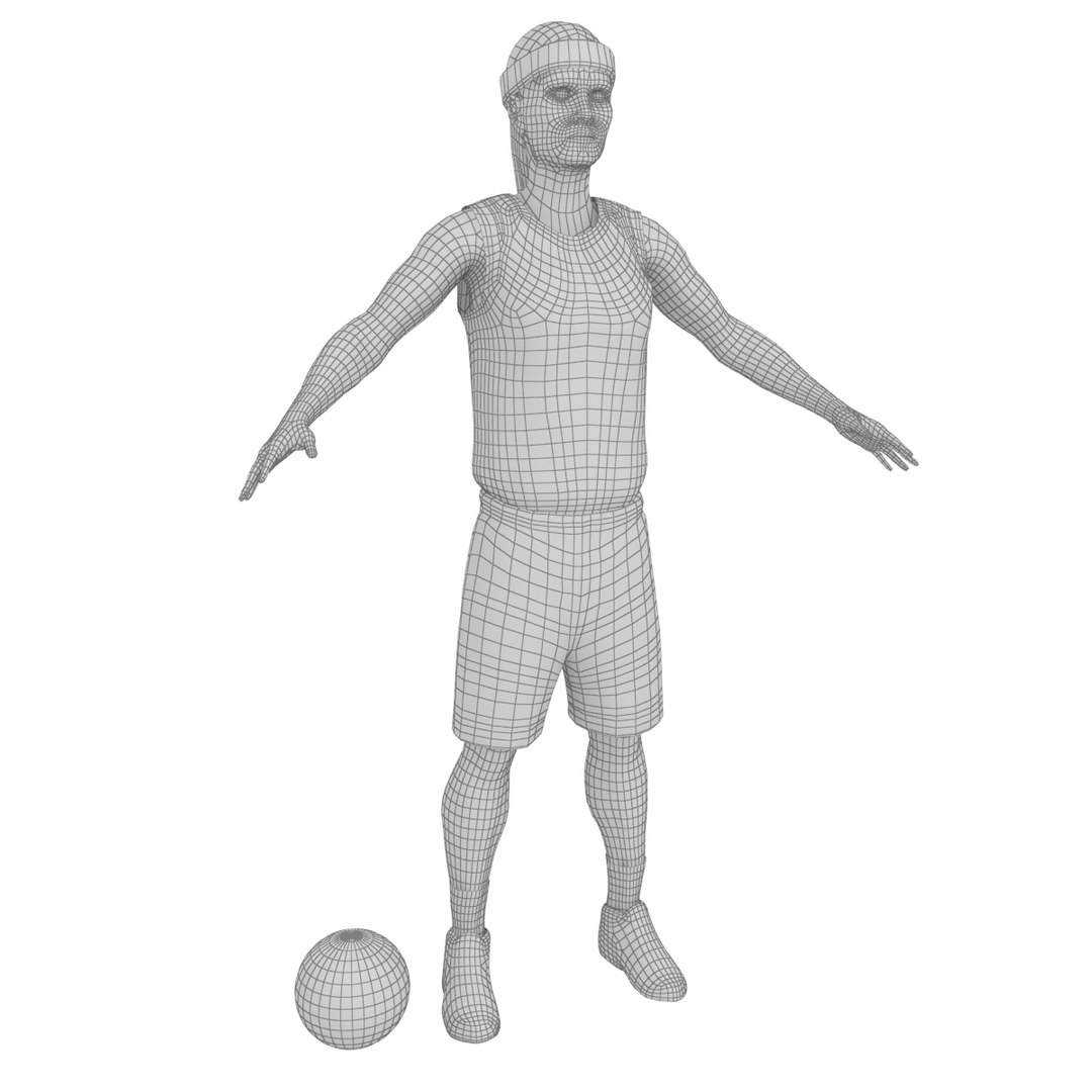 3D model female basketball player ball - TurboSquid 1312800