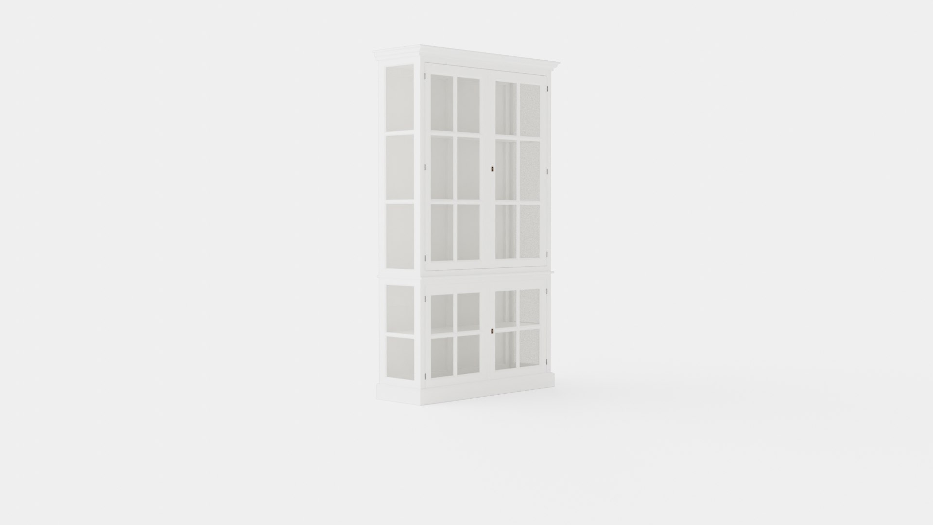 Seethrough Display Cabinet White 3d Model Turbosquid 2264363 