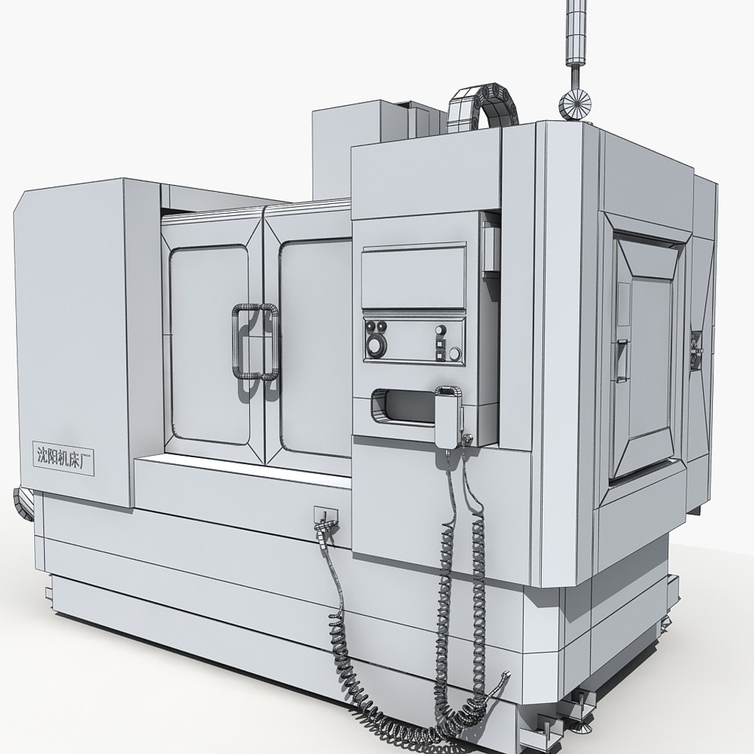 3D Cnc Machine Tool Model - TurboSquid 1382071