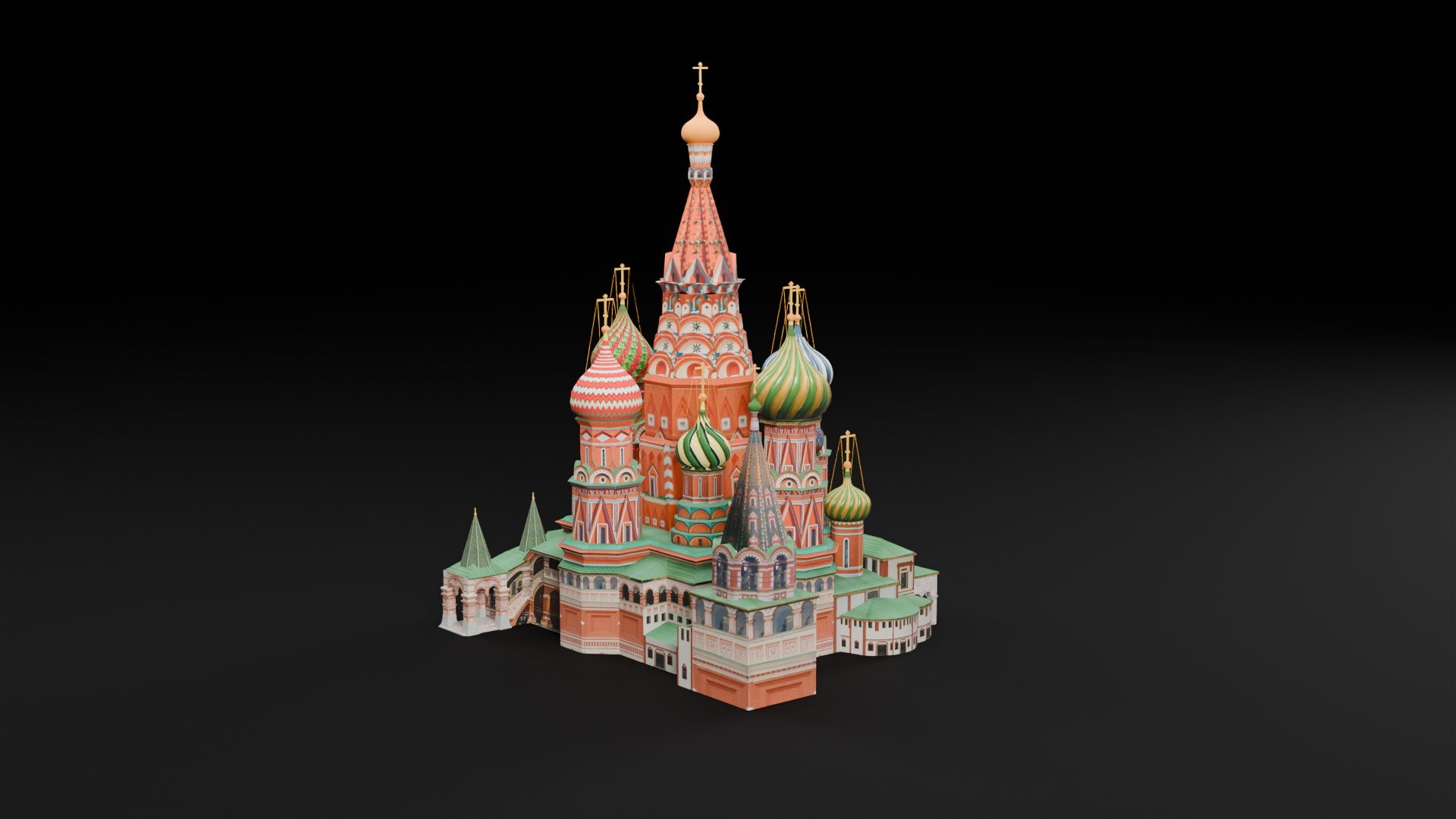 Low Poly St Basil Cathedral - Russia 3D - TurboSquid 2343765