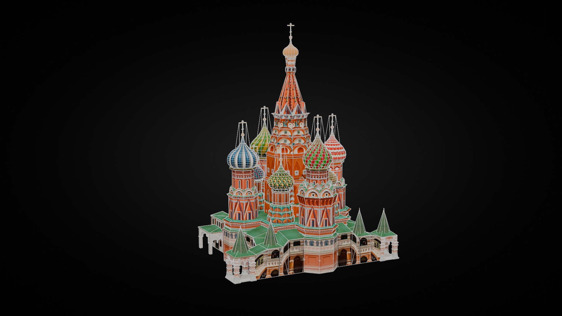 Low Poly St Basil Cathedral - Russia 3D - TurboSquid 2343765