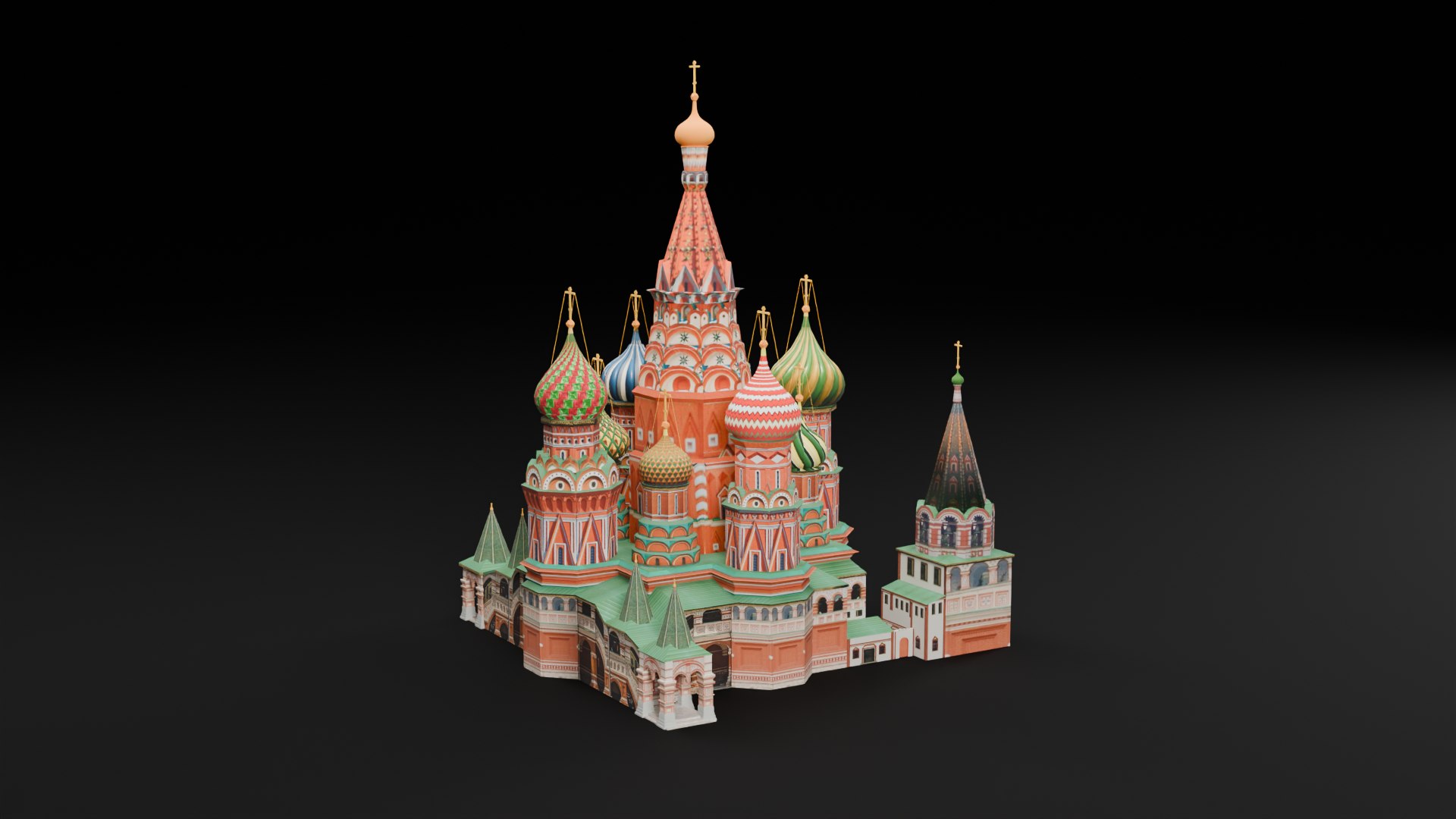 Low Poly St Basil Cathedral - Russia 3D - TurboSquid 2343765
