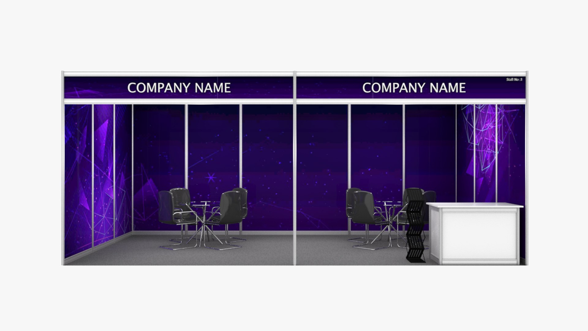 3D Octanorm System Booth - 18 SqmBooth - TurboSquid 2148578