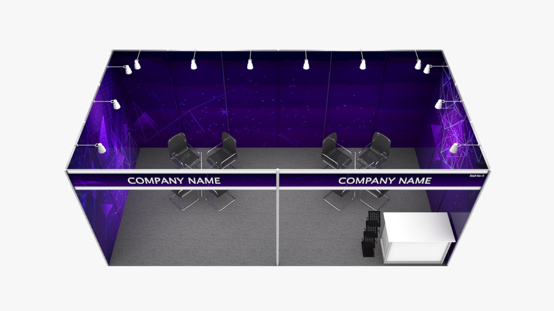 3D Octanorm System Booth - 18 SqmBooth - TurboSquid 2148578