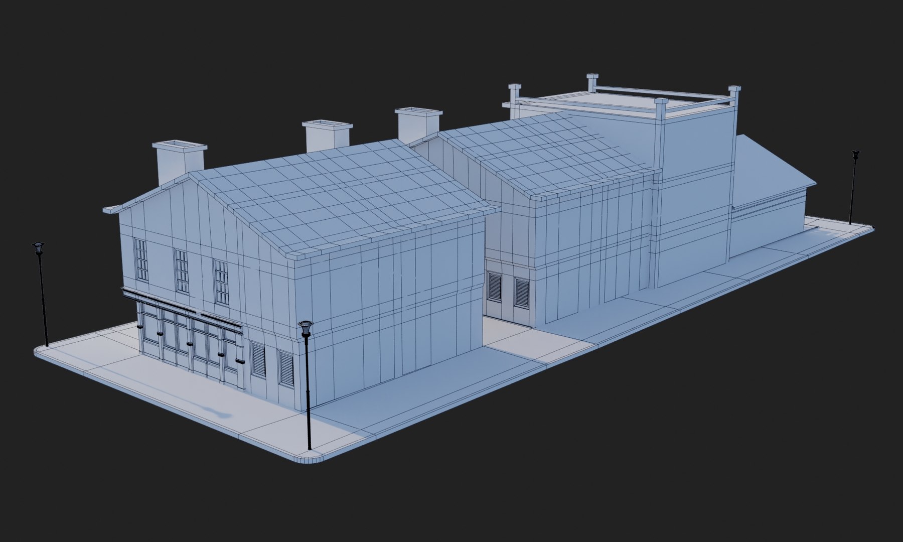 City Block 05 3D model - TurboSquid 1923219