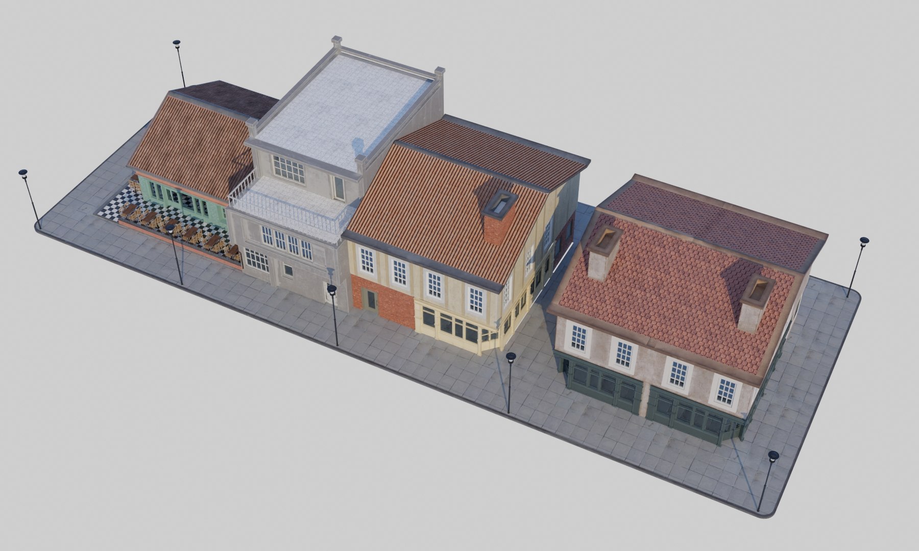 City Block 05 3D model - TurboSquid 1923219