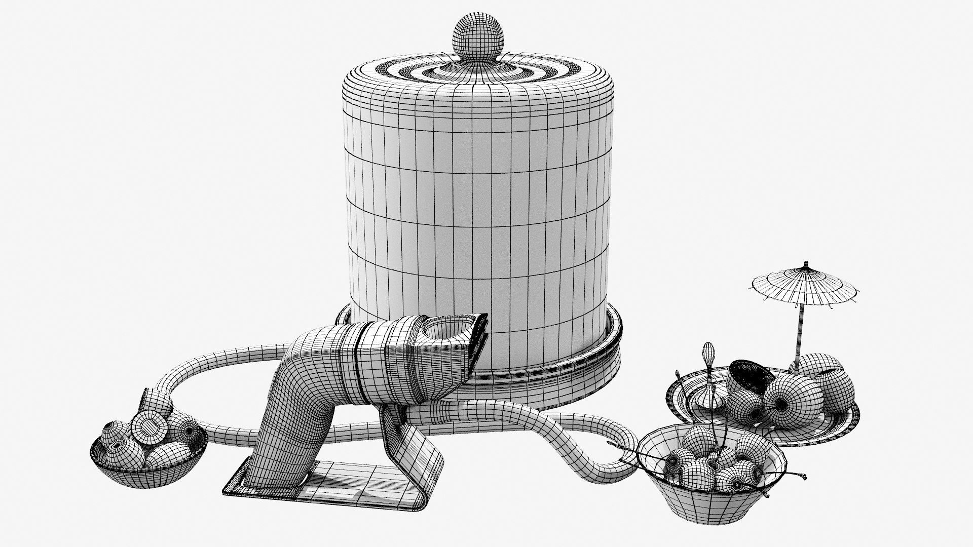 3D Bartender Tools Set 200 Cocktail Set A Model - TurboSquid 2244326