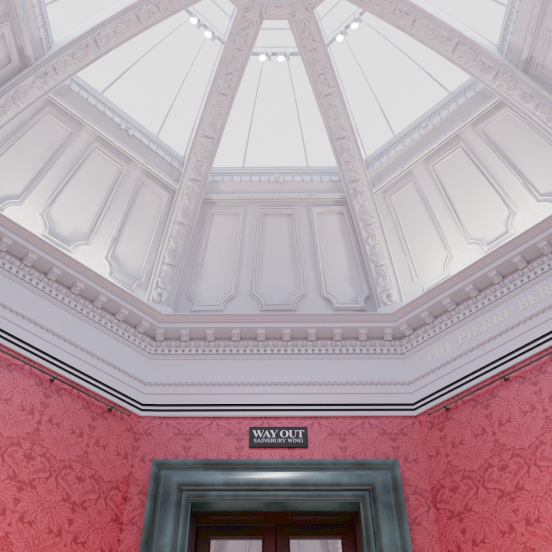 Museum Interior - London National Gallery - Room 15 Model - TurboSquid ...