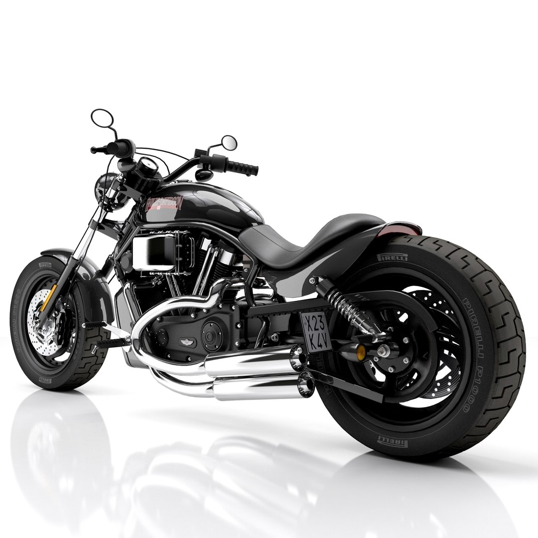 Harley Davidson Custom 3D - TurboSquid 1998962