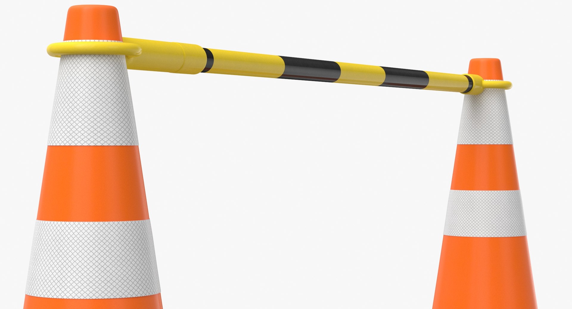 Cone Bars Black Yellow And Orange White(1) 3D - TurboSquid 1913196