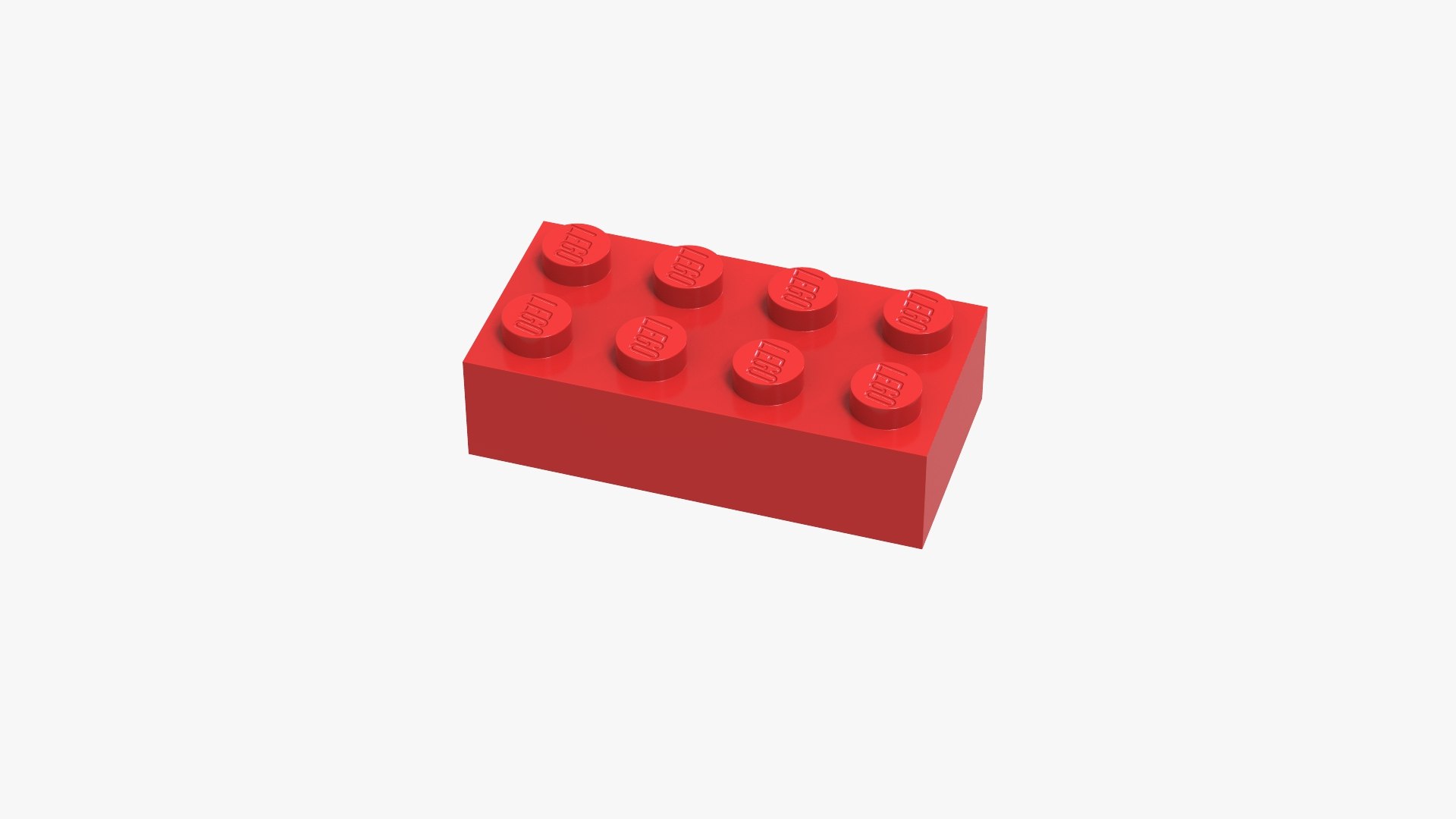 Lego Red Brick Model - TurboSquid 1783030