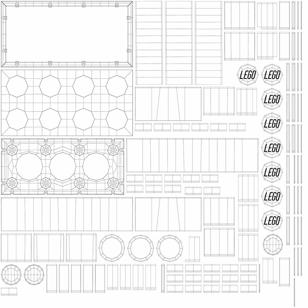 Lego Red Brick Model - TurboSquid 1783030