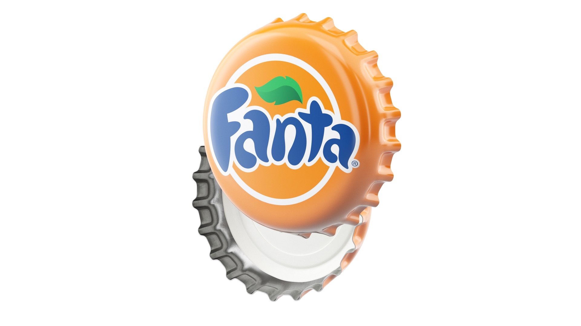 Fanta Bottle Cap Model - TurboSquid 2196293