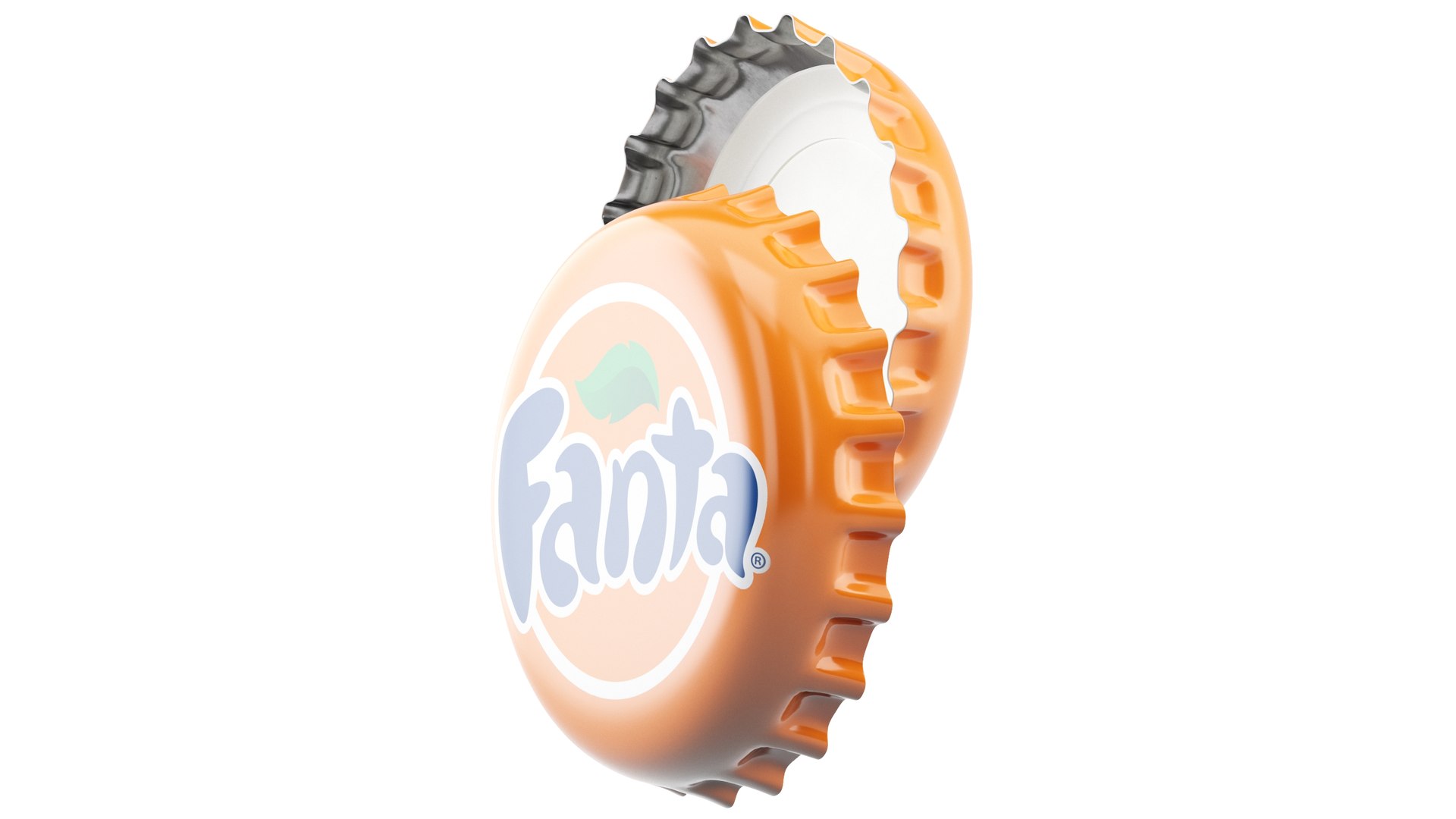 Fanta Bottle Cap Model - TurboSquid 2196293
