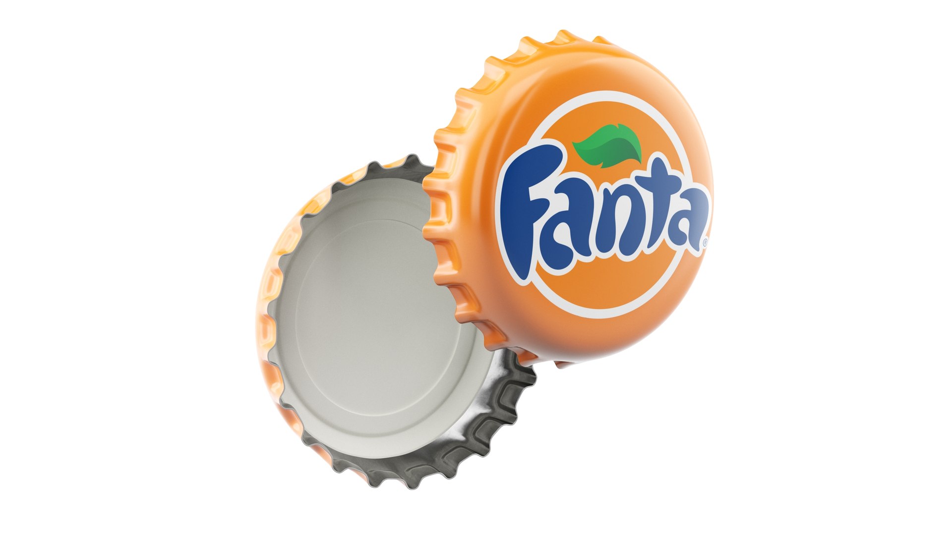 Fanta Bottle Cap Model - TurboSquid 2196293