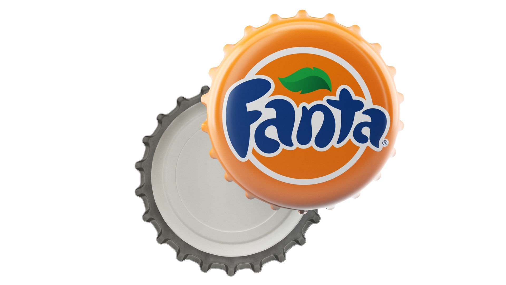 Fanta Bottle Cap Model - TurboSquid 2196293