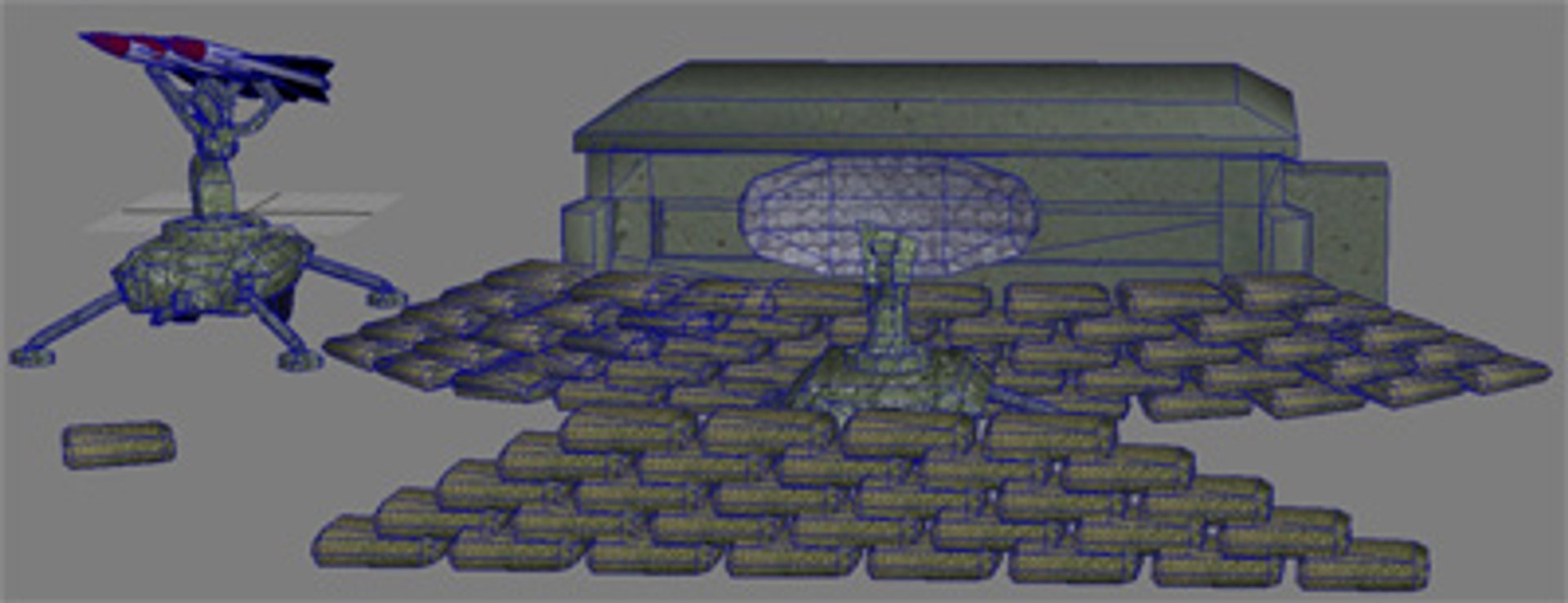 Sam Site Kit Bunker 3d Model