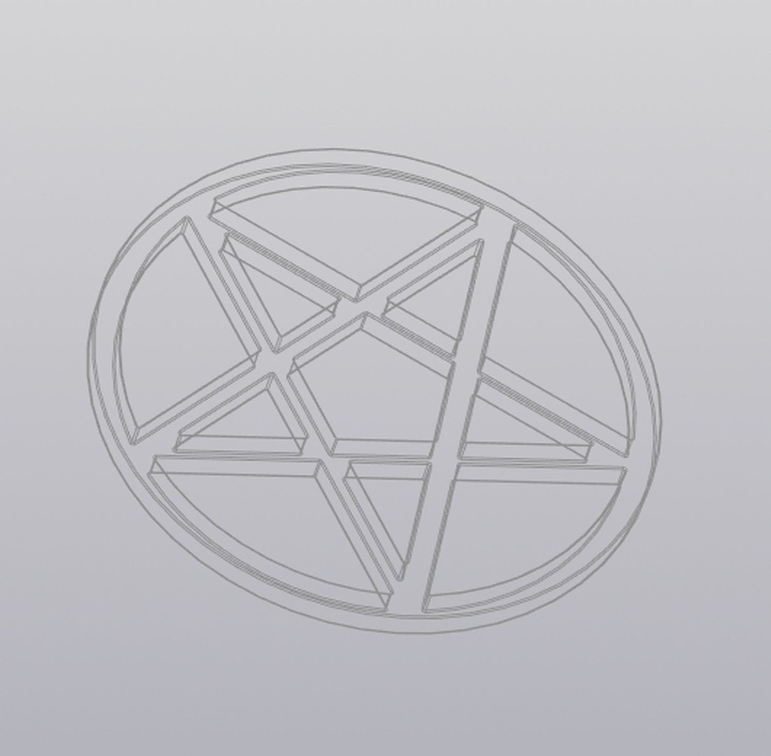 Cup Coaster Pentagram Model - TurboSquid 1965356