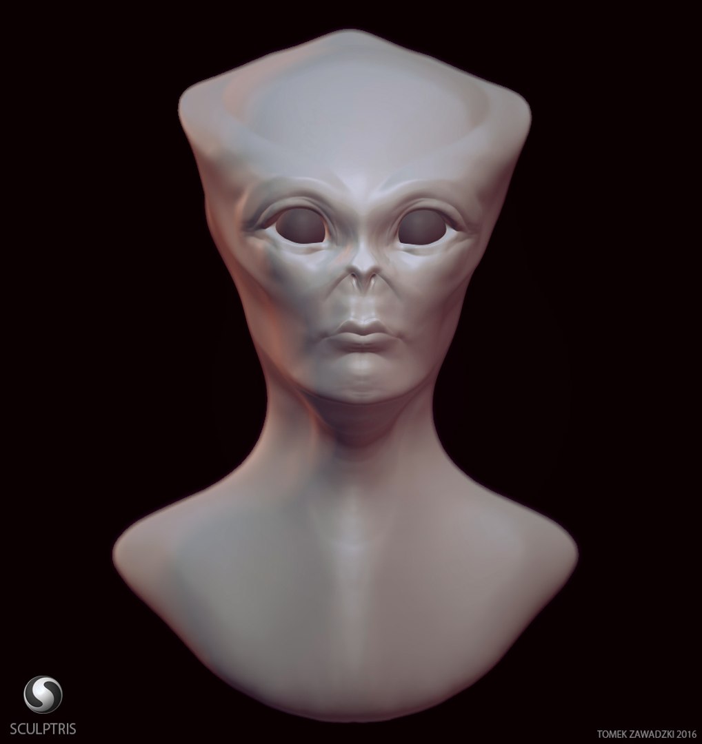 Obj Sculpt Alien Head
