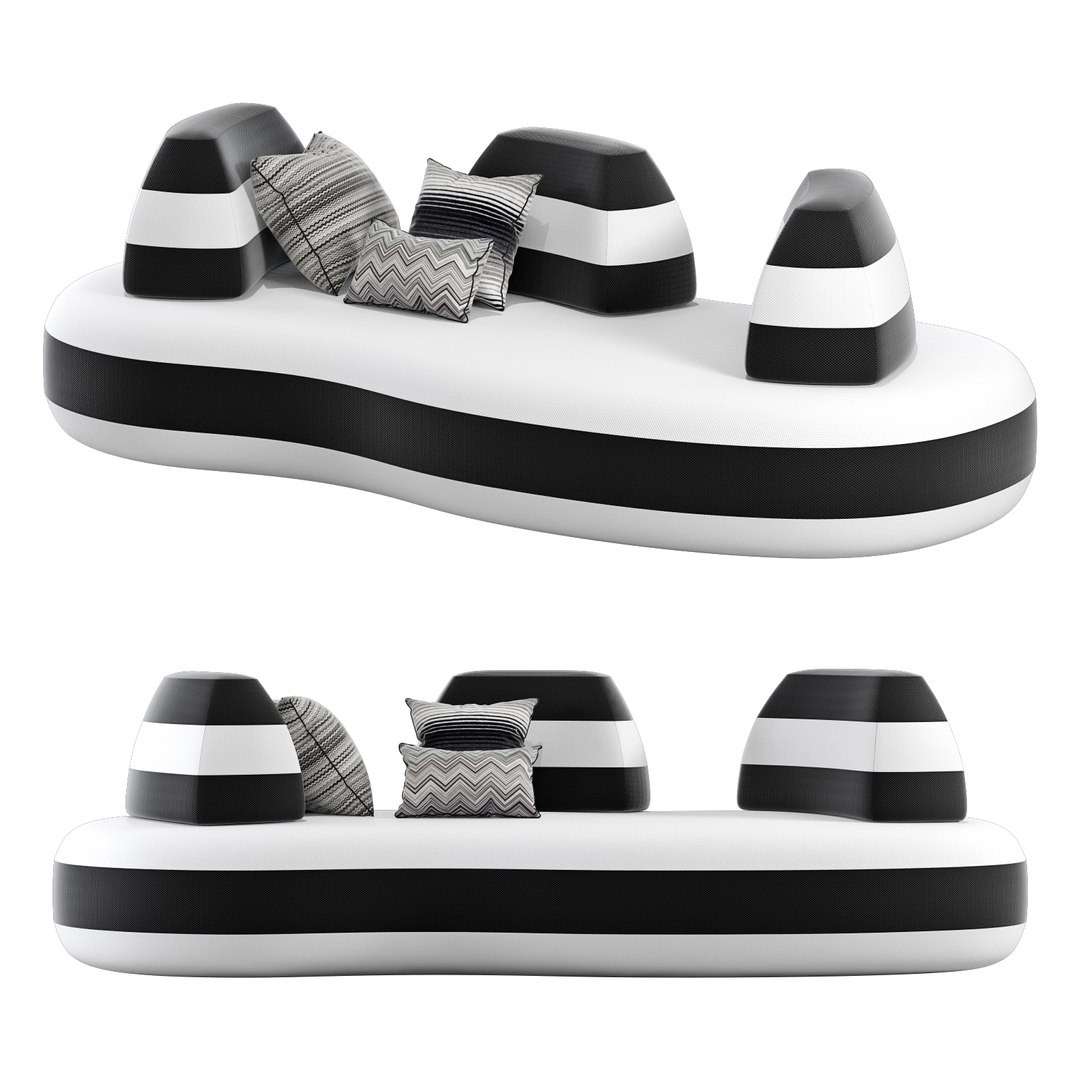 3D Roche Bobois Bombom Sofa Set 1 - TurboSquid 2205995