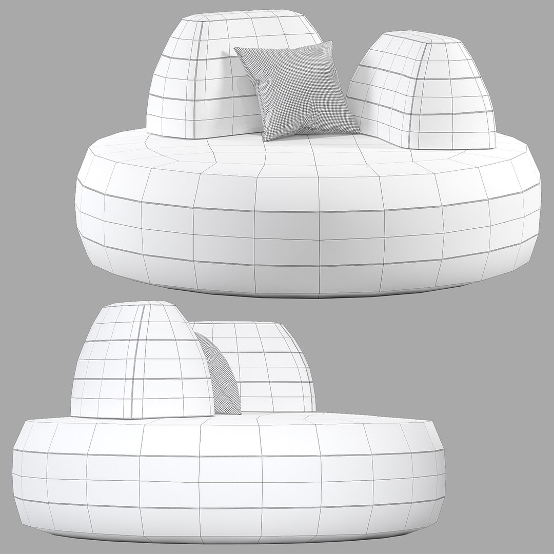 3D Roche Bobois Bombom Sofa Set 1 - TurboSquid 2205995