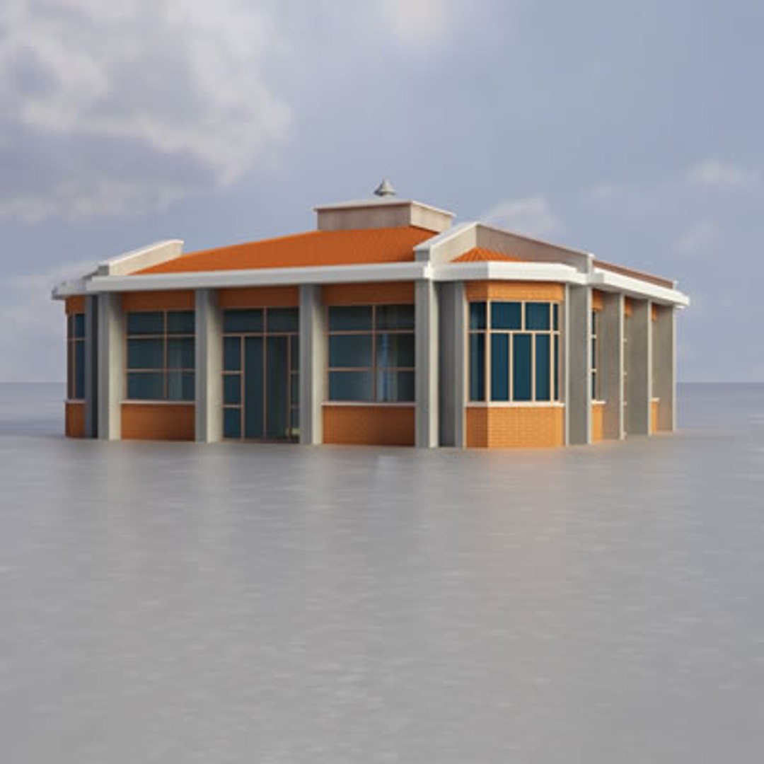 3d model of multi purpose building