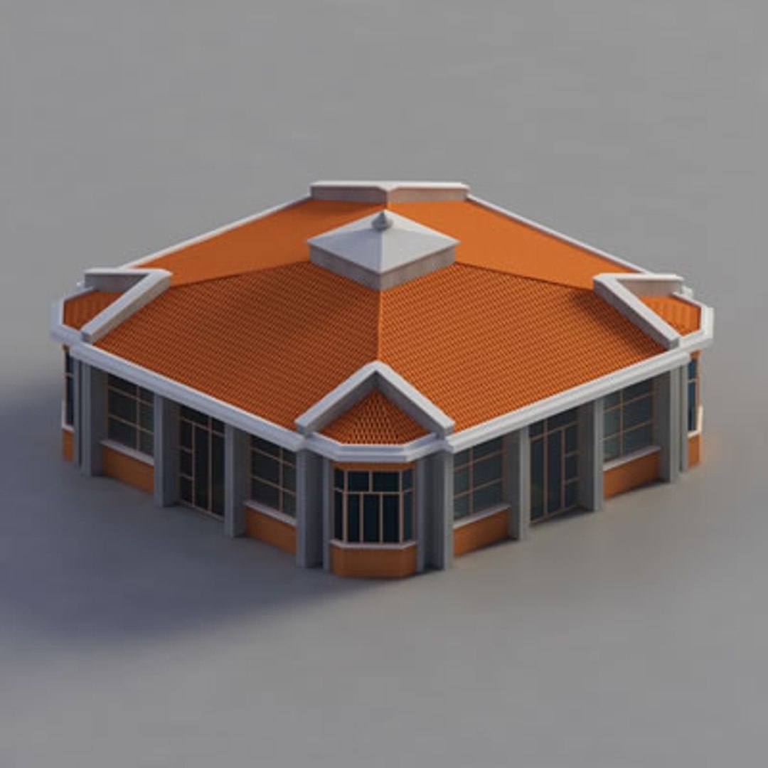 3d model of multi purpose building