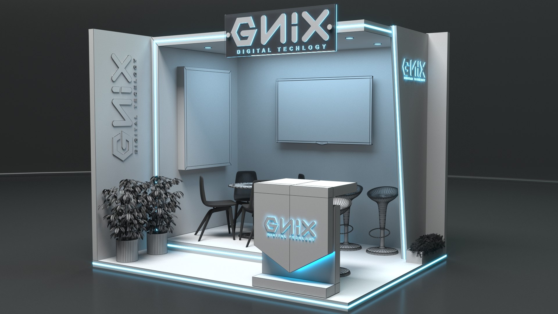 3D Model Exhibition Stall Model - TurboSquid 2181299