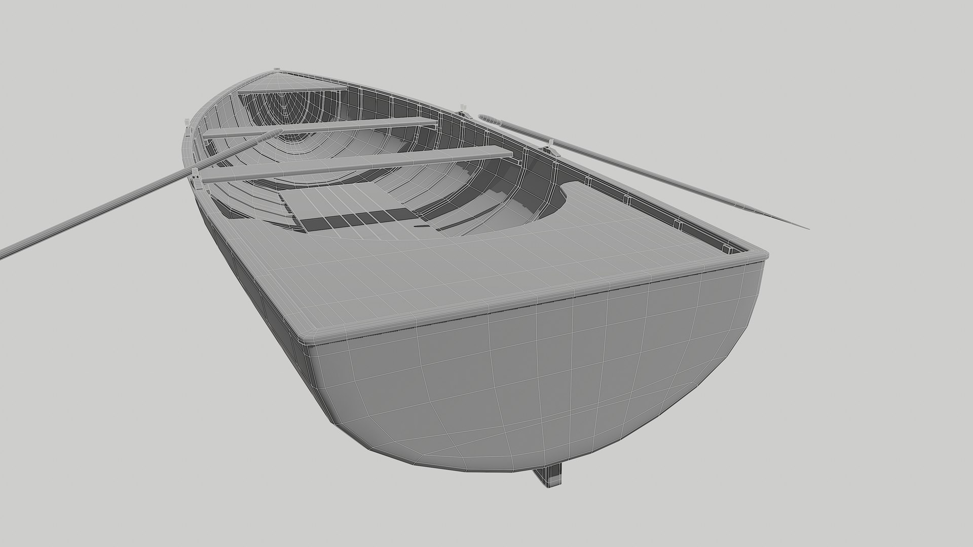 Pbr rowing boat 3D - TurboSquid 1608174