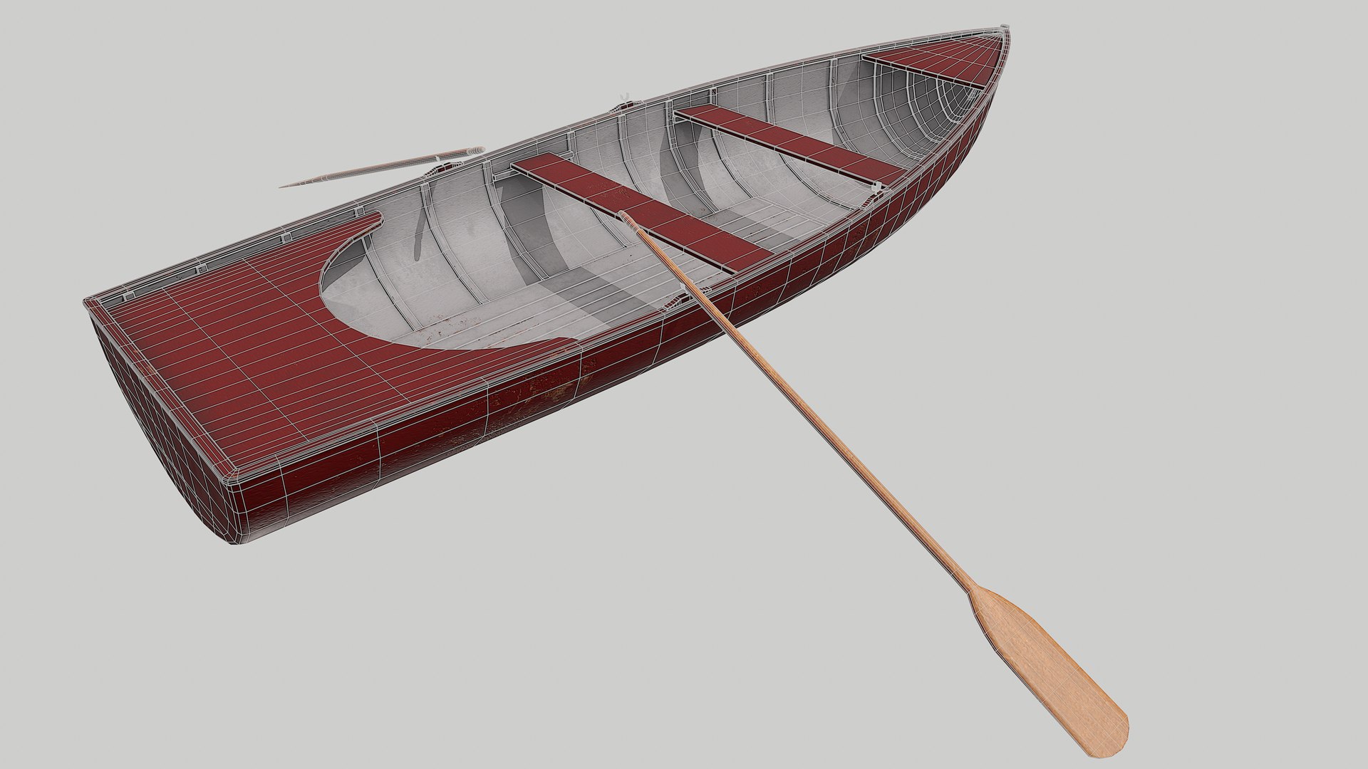 Pbr rowing boat 3D - TurboSquid 1608174