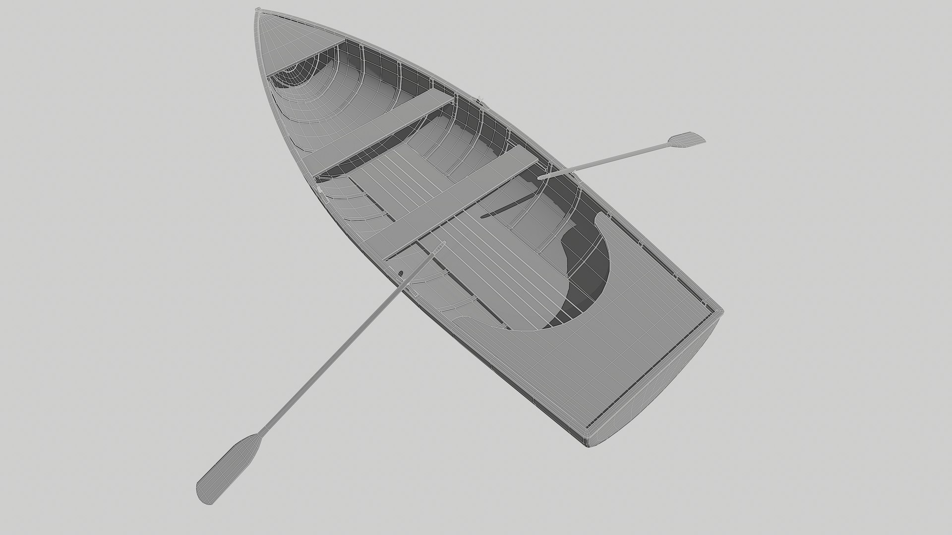 Pbr rowing boat 3D - TurboSquid 1608174