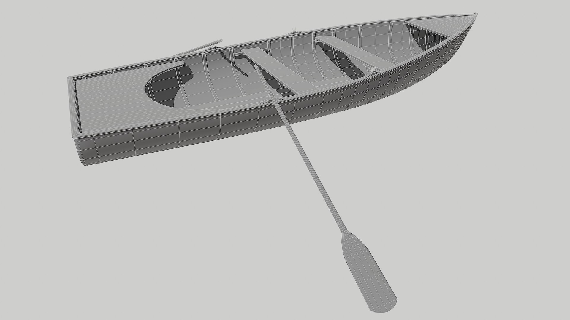 Pbr rowing boat 3D - TurboSquid 1608174