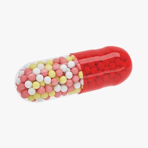 3D pills capsules model - TurboSquid 1403744
