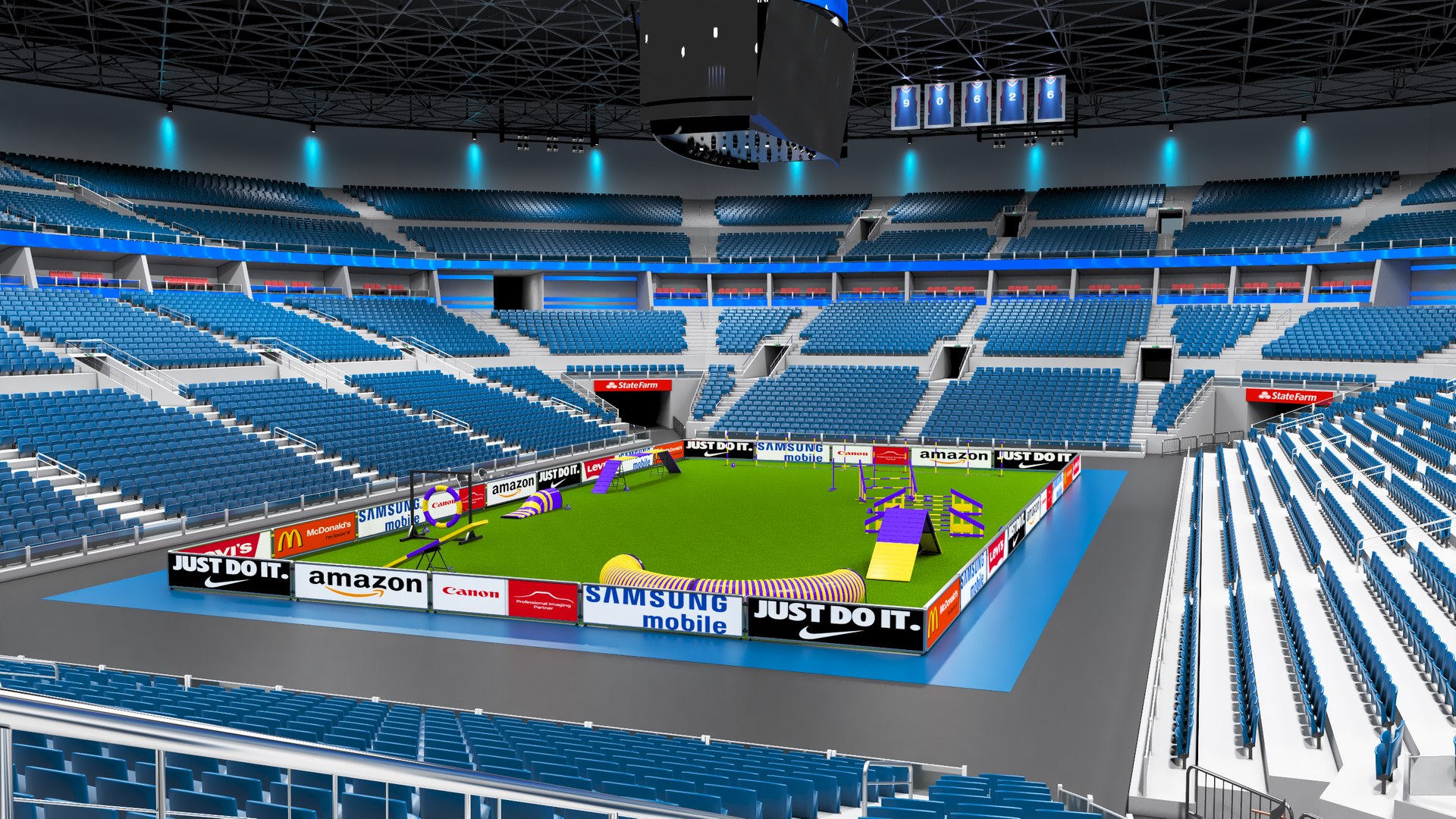 Dog Agility Arena 3D Model - TurboSquid 2223525