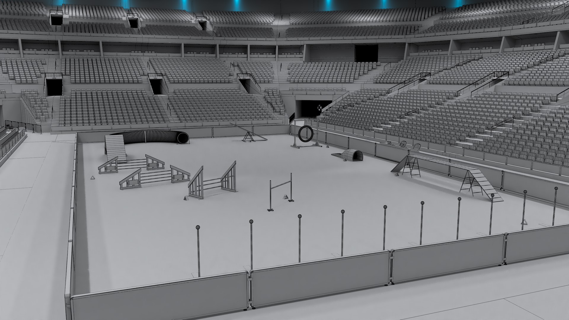 Dog Agility Arena 3D Model - TurboSquid 2223525