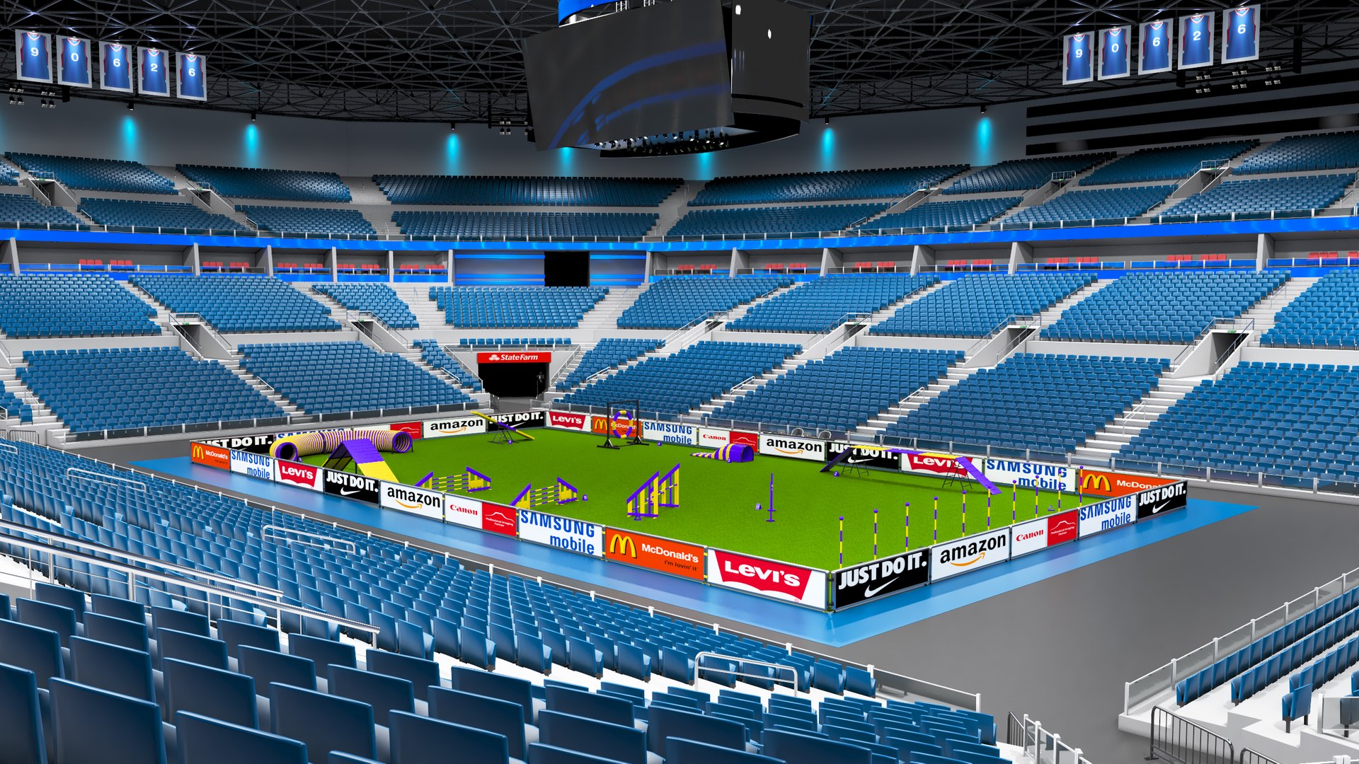 Dog Agility Arena 3D Model - TurboSquid 2223525