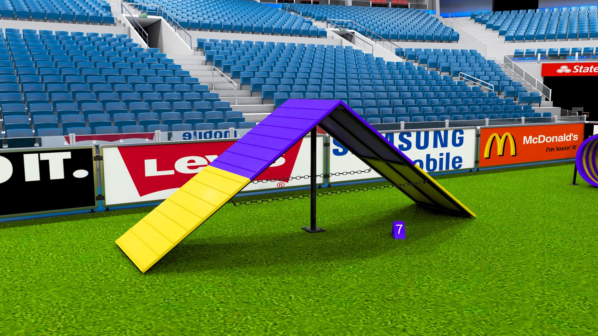 Dog Agility Arena 3D Model - TurboSquid 2223525