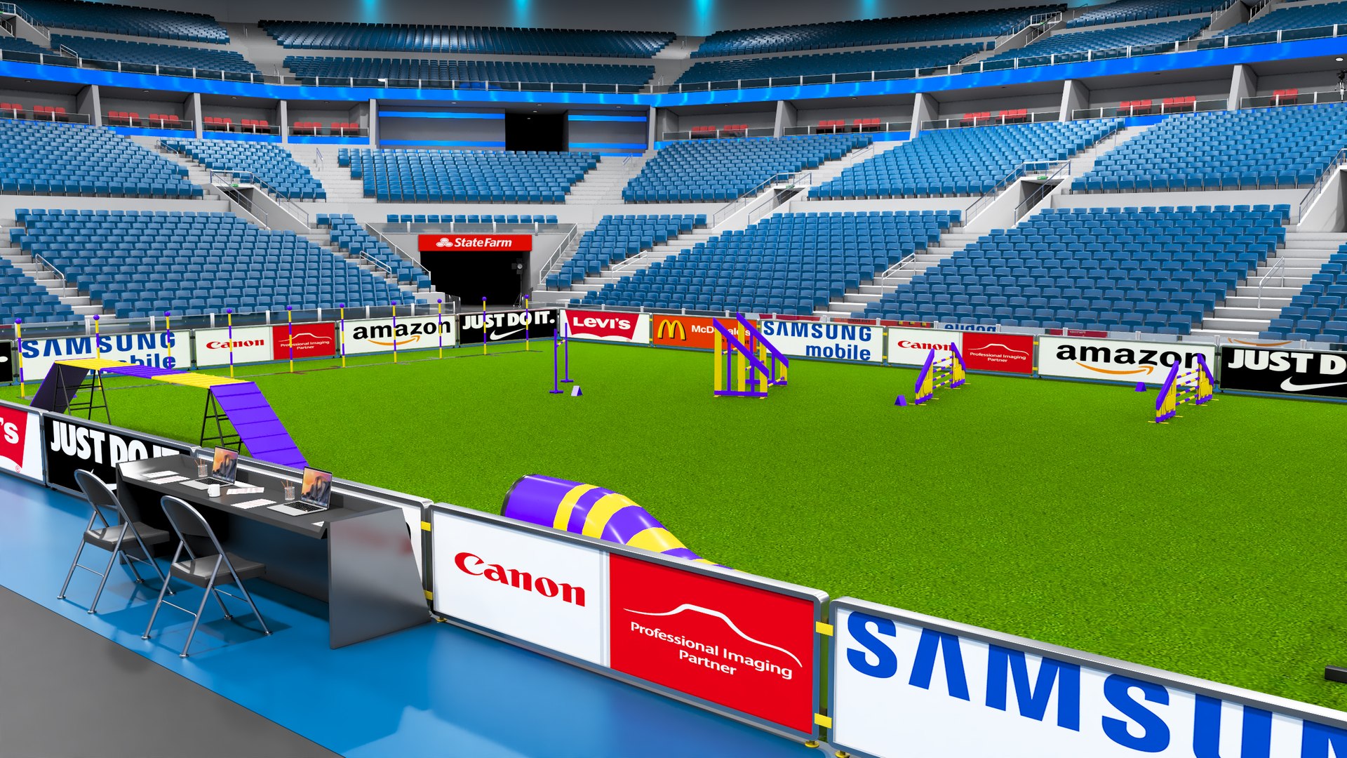 Dog Agility Arena 3D Model - TurboSquid 2223525