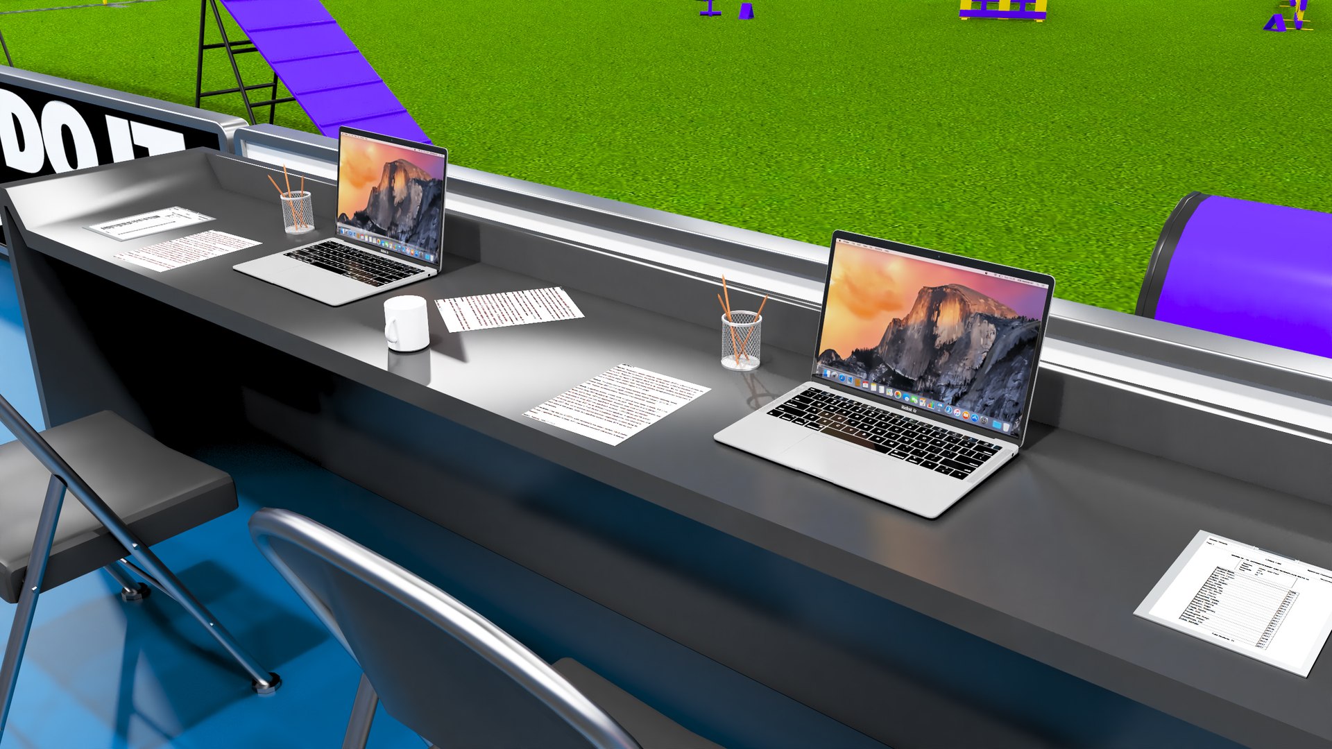 Dog Agility Arena 3D Model - TurboSquid 2223525