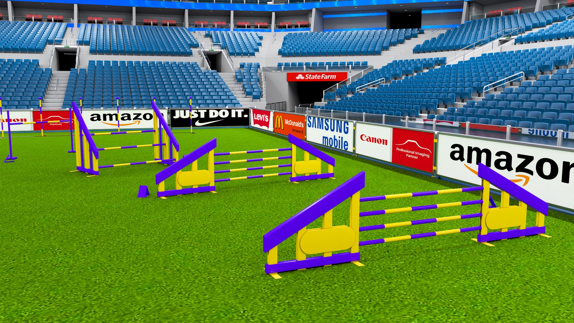 Dog Agility Arena 3D Model - TurboSquid 2223525